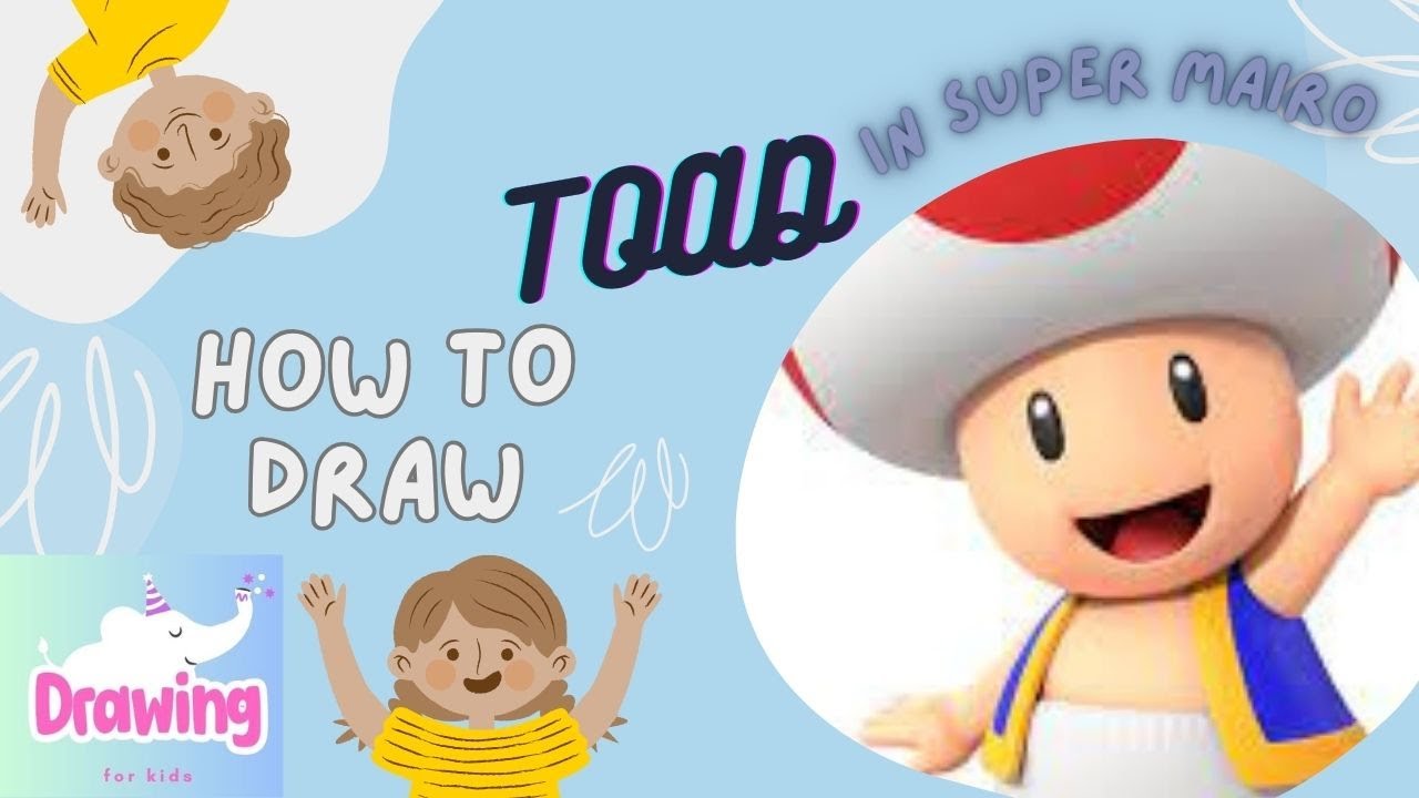 How To Draw Toad From Mario - YouTube