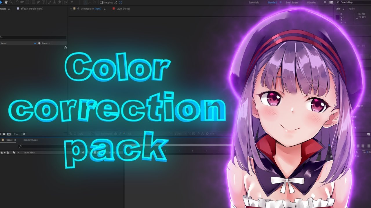 Color correction pack for after effects (FREE) - YouTube