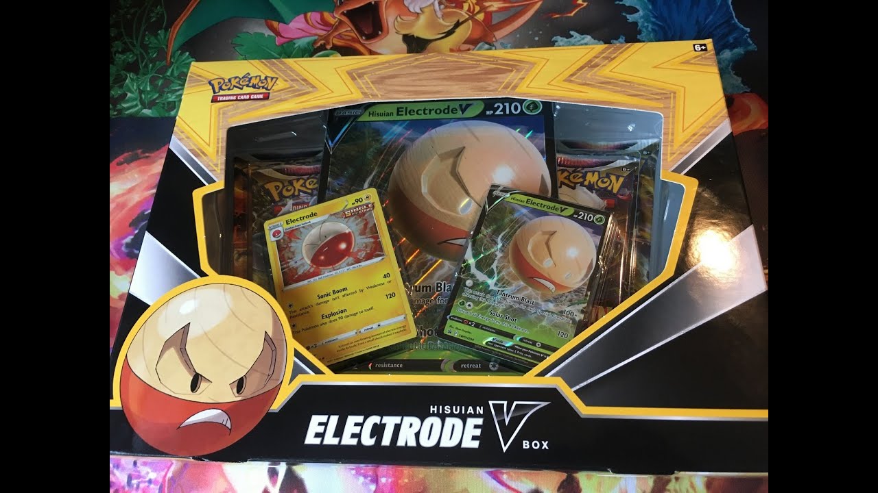 Hisuian Electrode V Box opening - YouTube