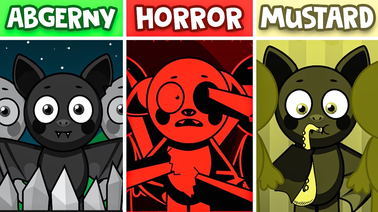 Incredibox Abgerny - Normal VS Horror VS Mustard Versions - YouTube