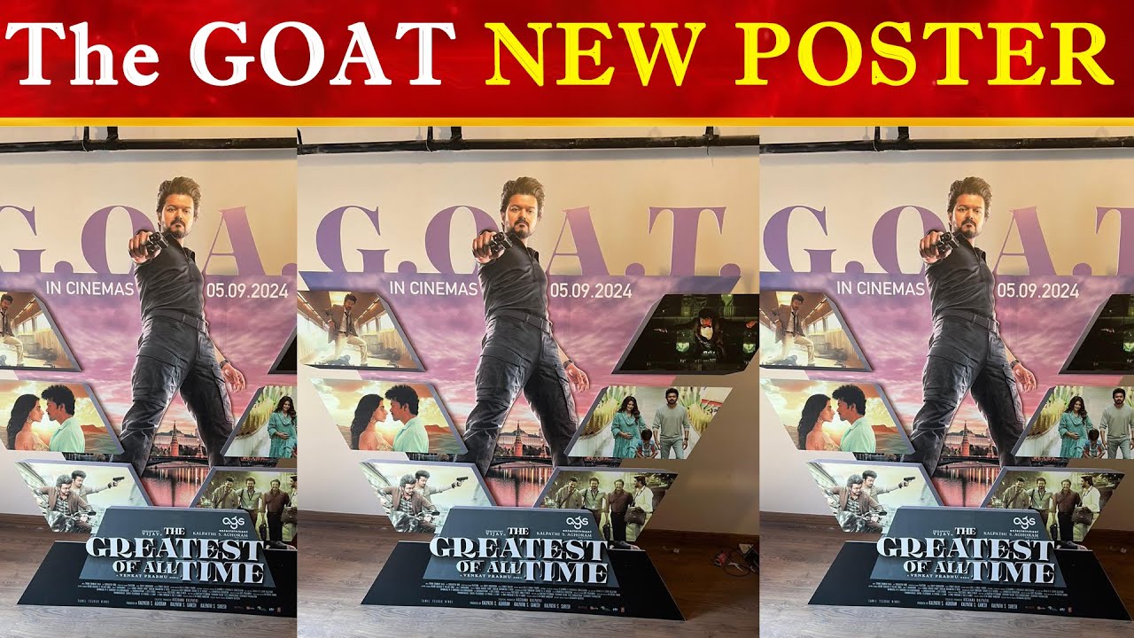 The Goat New Poster - Standee | Thalapathy Vijay - YouTube