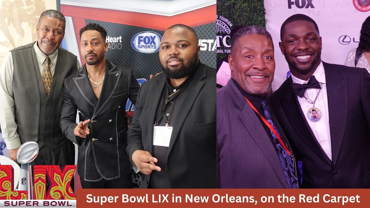 Searching for NFL Script Writers on Media Row, Super Bowl LIX Opening ...