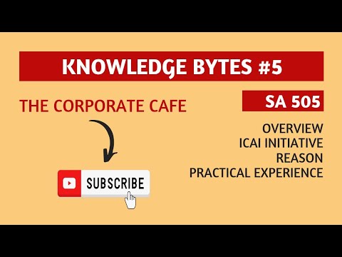 SA 505 - Overview, ICAI Initiative, Reason, Practical Experience - YouTube