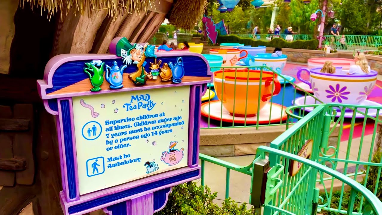 Mad Tea Party - Full Ride Disneyland [4K POV] - YouTube