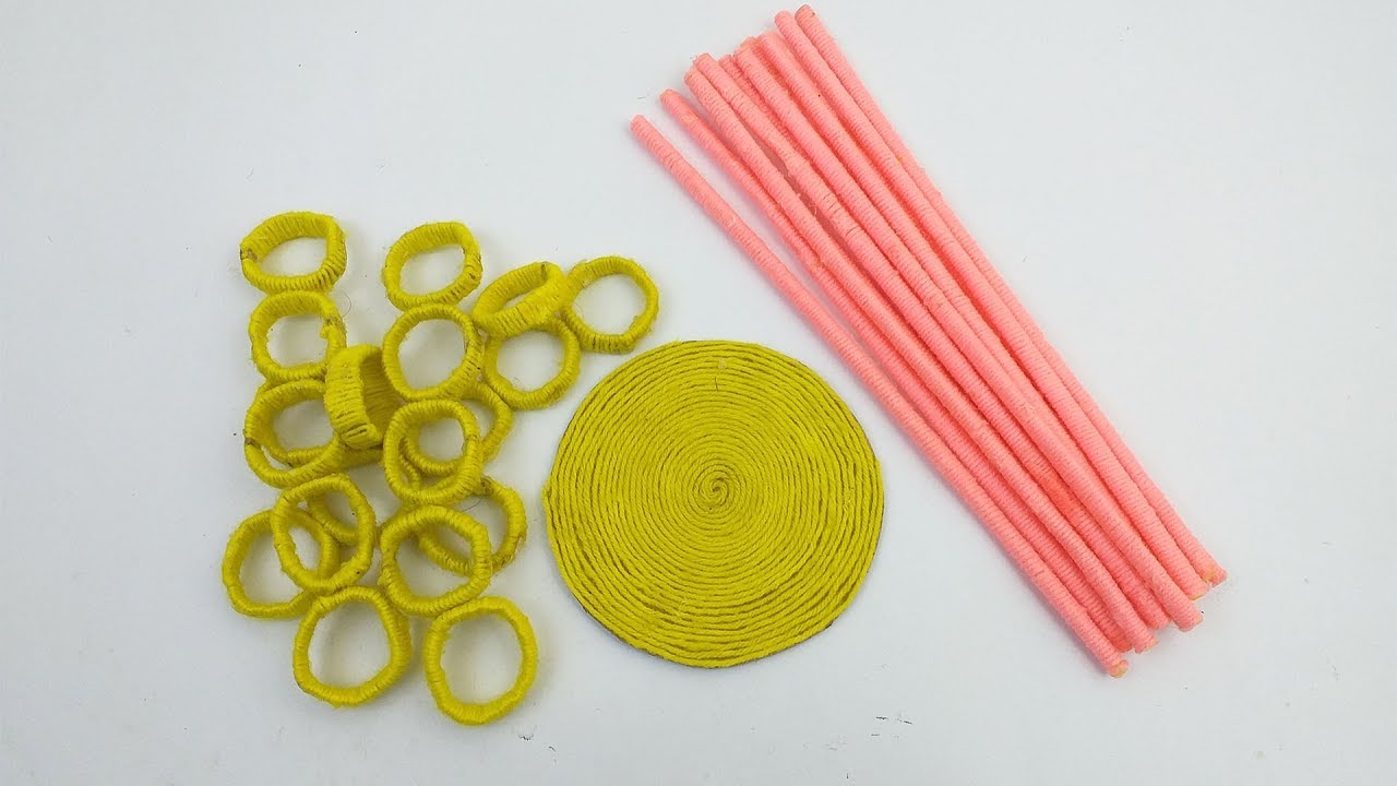 Beautiful woolen showpiece making for home decor - DIY wool craft ...