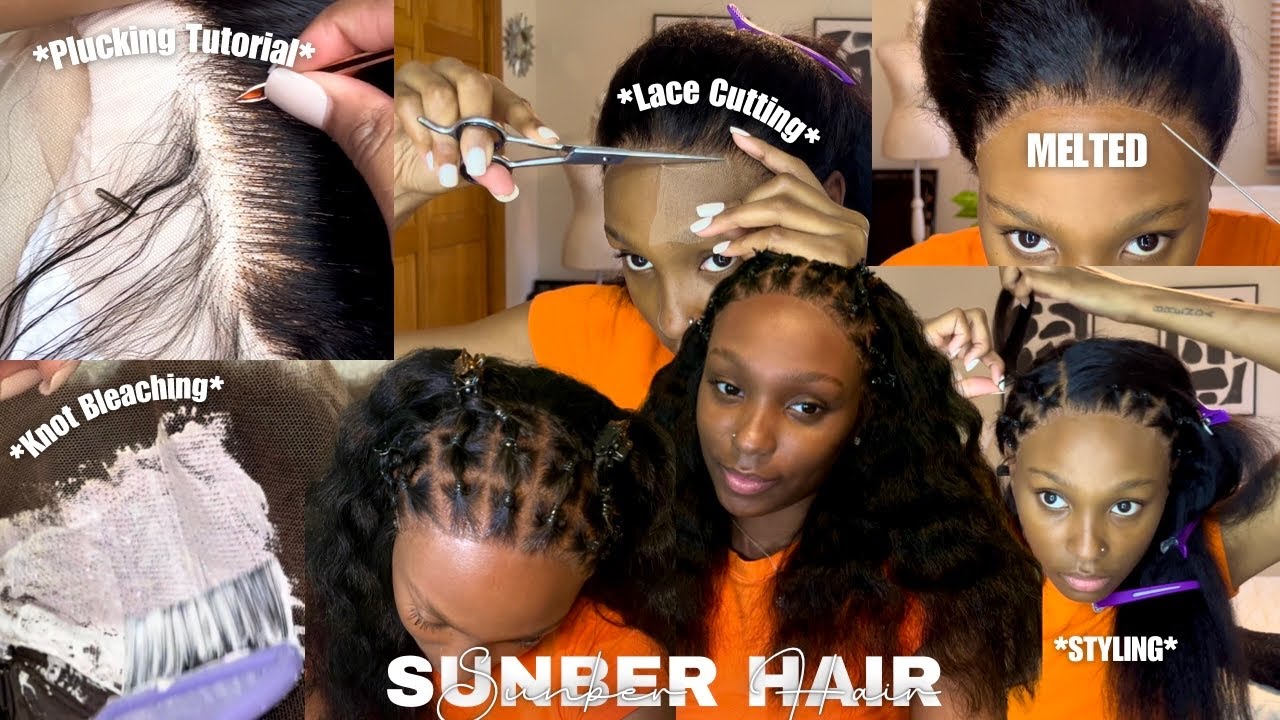 *VERY DETAILED* Start-To-Finish | Kinky Straight Wig | SUNBER HAIR ...