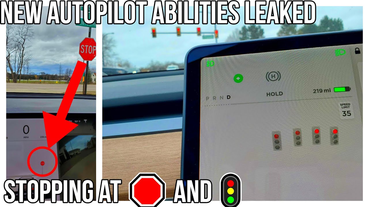 🛑🚦 Teslas Will Soon Automatically Stop at Stop Signs and Lights! | Full ...