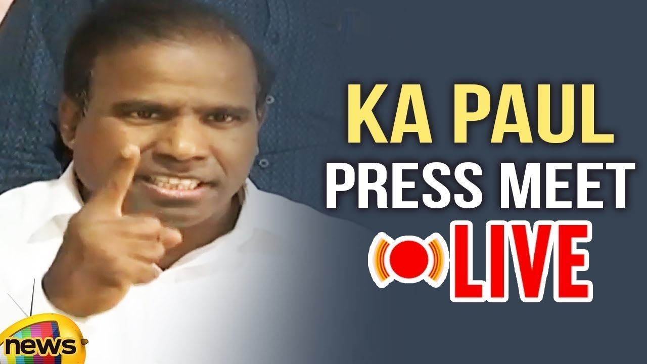 KA Paul Press Meet LIVE | KA Paul Election Campaign Highlights | AP ...