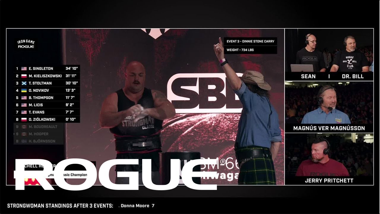 Mitchell Hooper| Dinnie Stone Walk | 2024 Arnold Strongman Classic ...