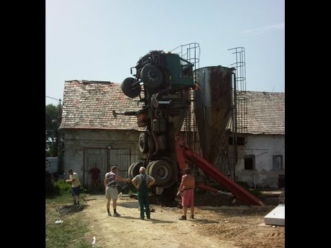 Crane accident LIAZ AD14 | Double Fail ! | - YouTube