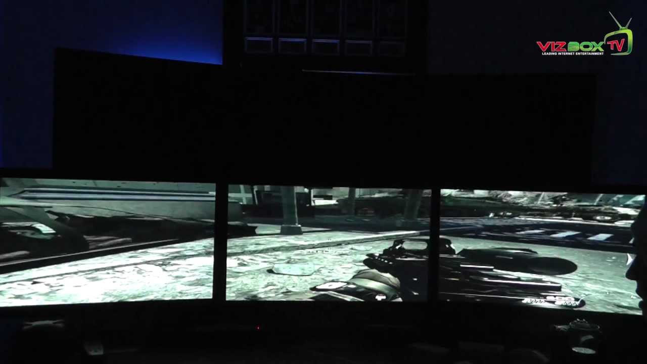 Call Of Duty Mac Pro Triple Cinema Display - YouTube