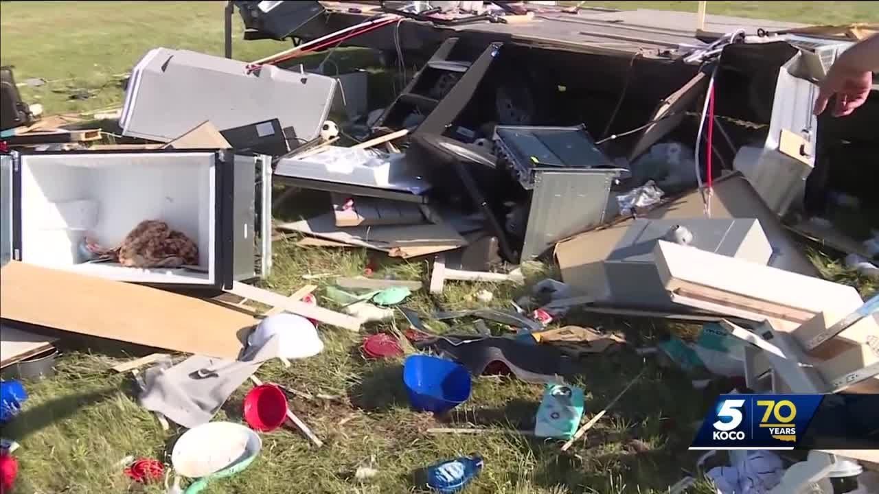 Tuttle family sees extensive property damage from up to 90 mph winds ...