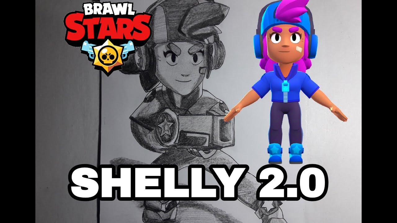 Dibujando a Shelly. Brawl Stars. Draw - YouTube