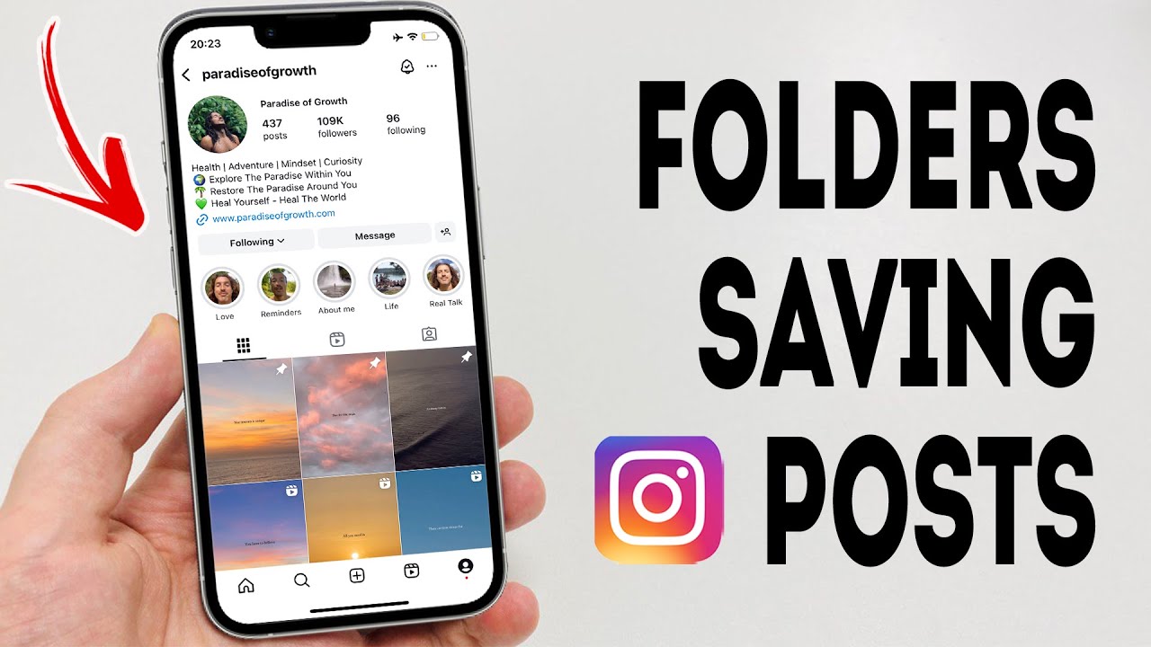 How To Create Folders For Saving Posts In Instagram - Full Guide - YouTube