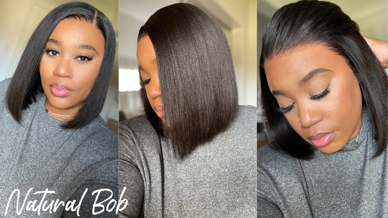 Ready To Wear Natural Bob💅Relaxed Hair Vibes! - YouTube