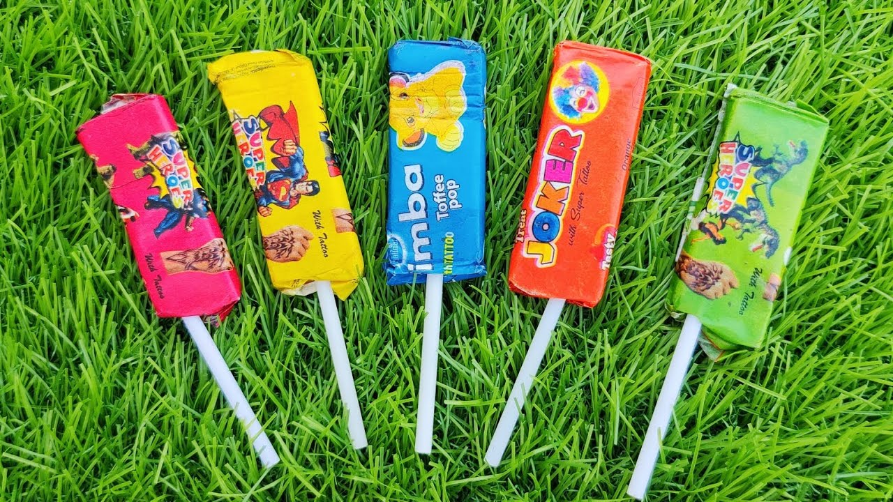 Satisfisfying I unpacking the Rainbow Lolipops and Joker Lollipop ASMR ...