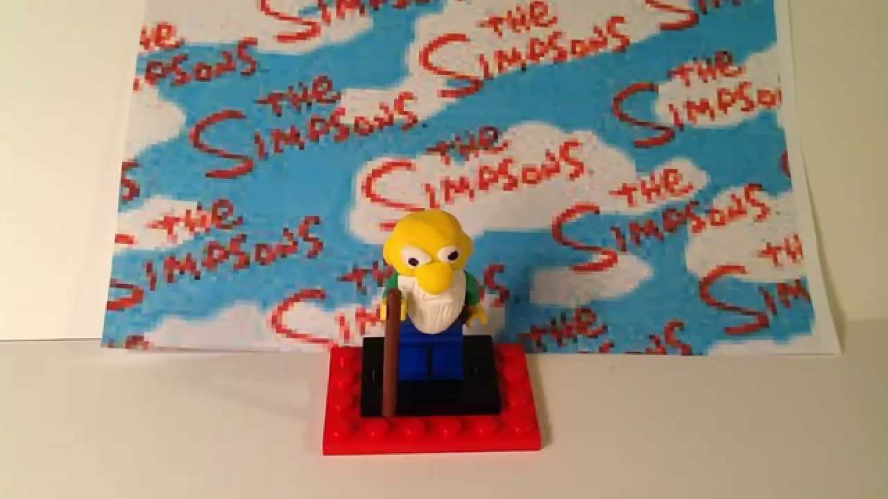Lego Simpsons Custom Jasper Beardly Minifigure Showcase - YouTube