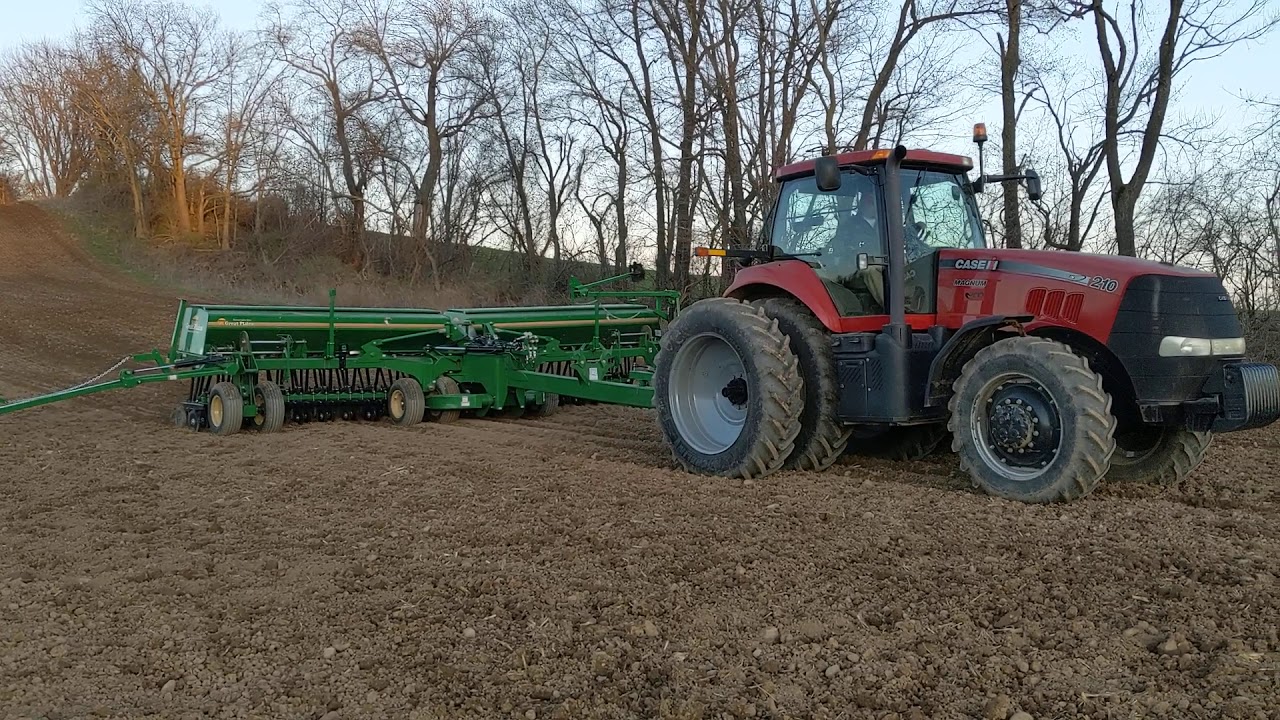 Great Plains Ag 2S3600F and Case IH 210 Magnum - YouTube