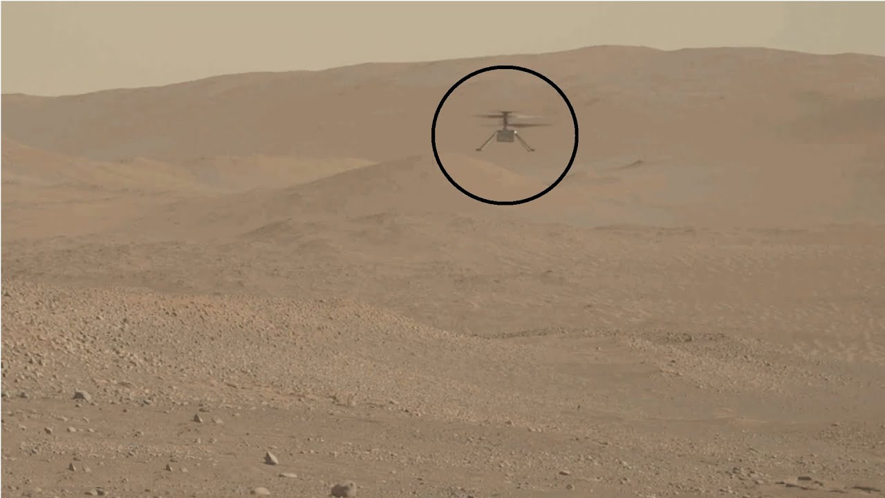 NASA's Ingenuity Helicopter Flight 54 Video Recorded By MastCam of ...