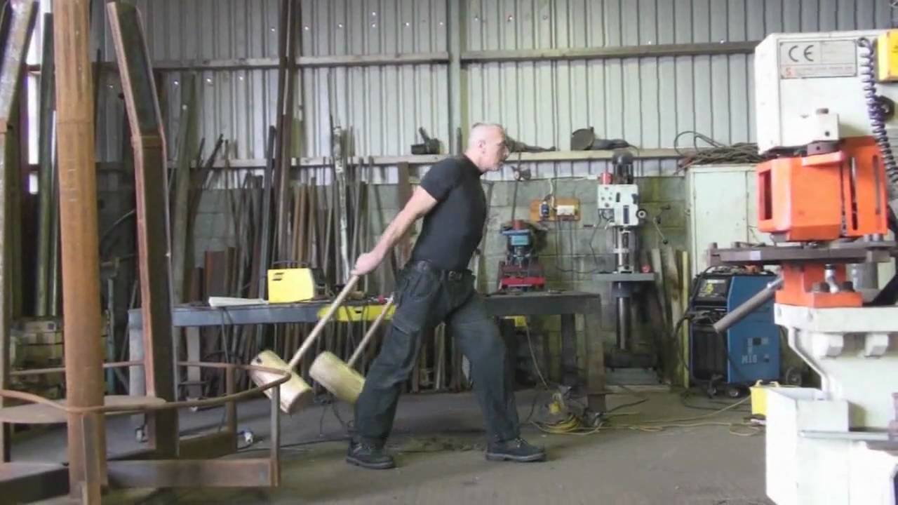 John McGrath Ironman - 15lbs Circus Hammers - YouTube