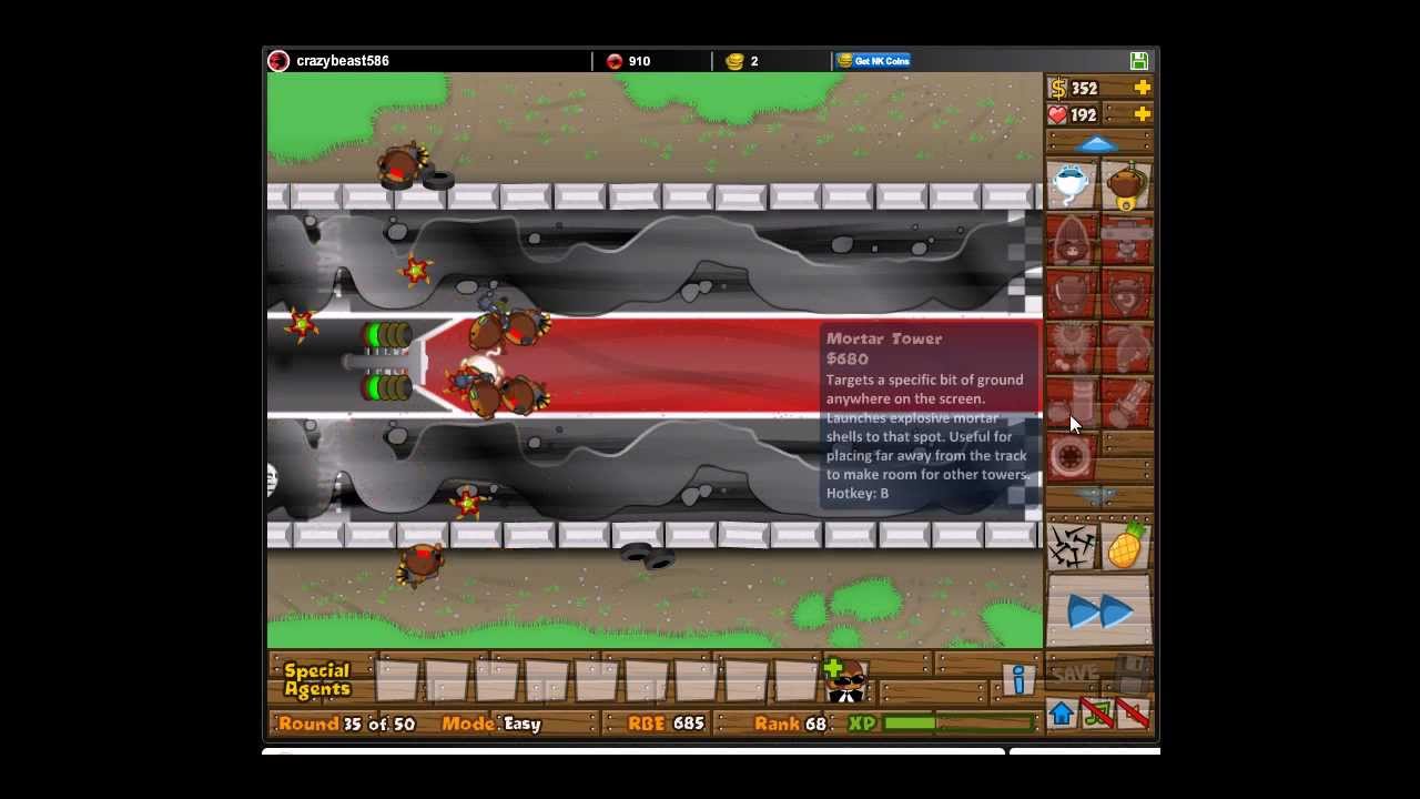 Bloons Tower Defense 5 | New Map! | Drag Strip - YouTube