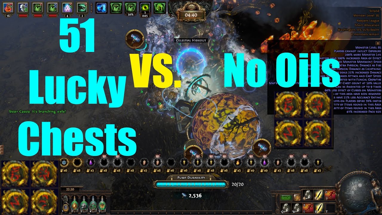 [PoE 3.27] 51 Lucky Chests VS. NONE Blight-Ravaged Maps in Keepers ...