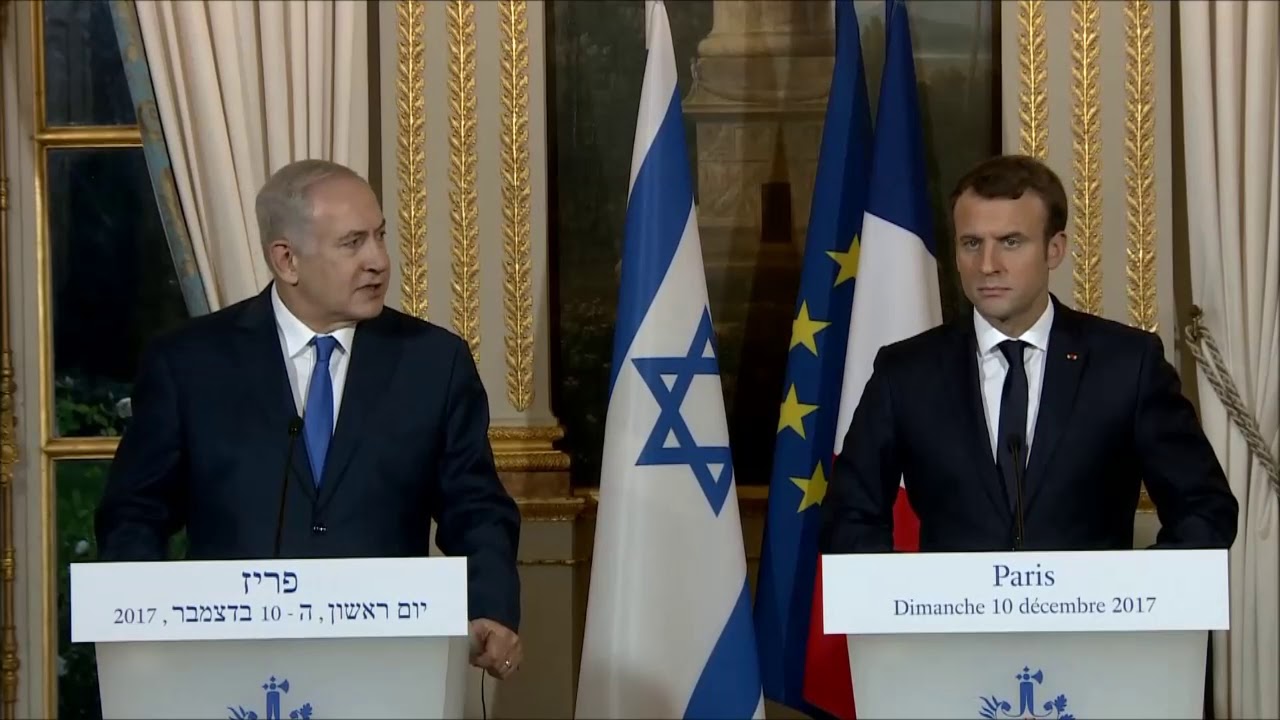 Statements by PM Netanyahu and French President Macron - YouTube