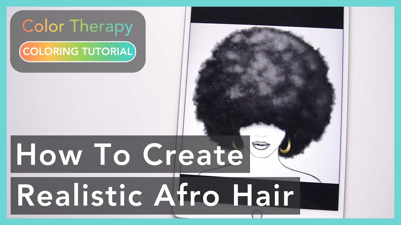 Coloring Tutorial: How to color Hyper Realistic Afro Hair - YouTube