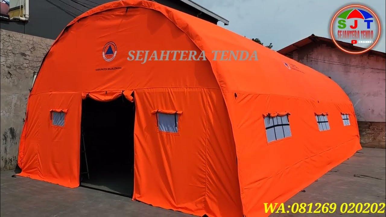 Tenda oval 6x12 cara pemasangan(tenda BNPB tenda BPBD) - YouTube