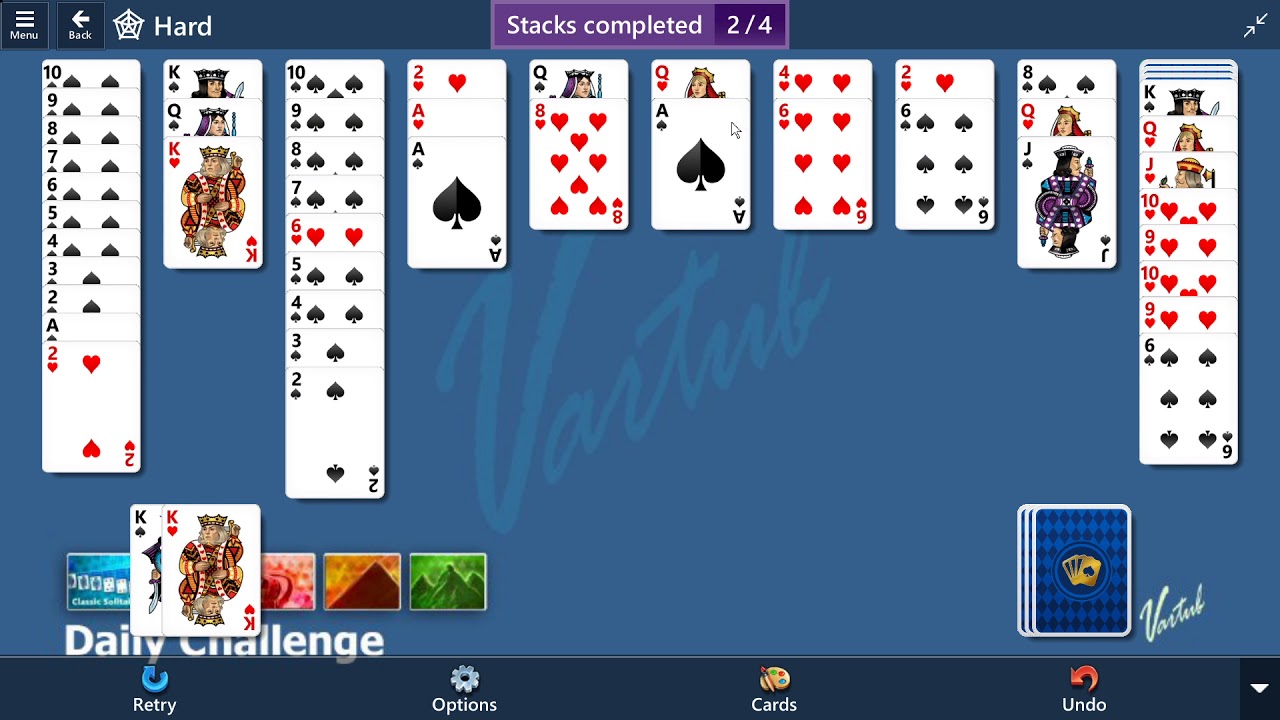 Microsoft Solitaire Collection - Spider [Hard] | December 18th 2020 ...