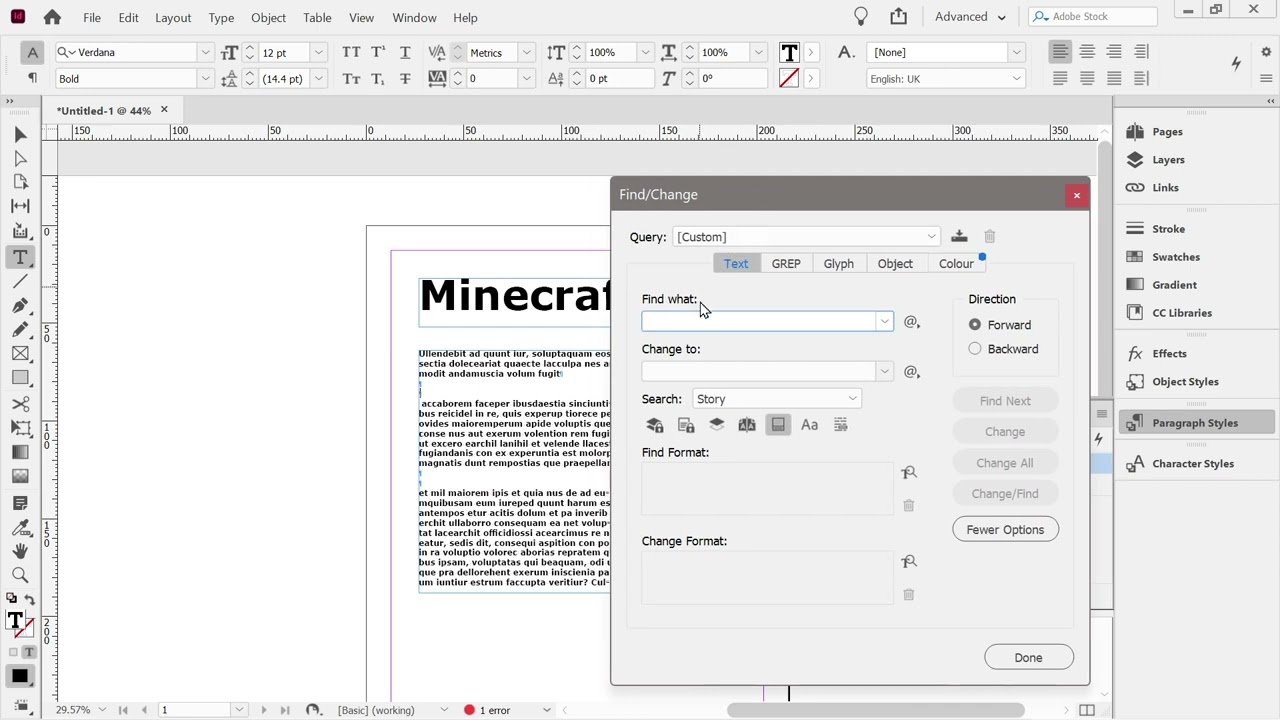 Remove Extra Carriage Returns Indesign YouTube Remove Extra Carriage Returns Indesign YouTube
