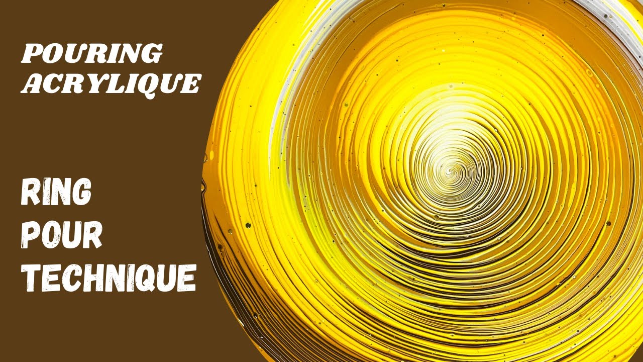 Ring Pour Technique / Fluid Art For Begeinners - YouTube