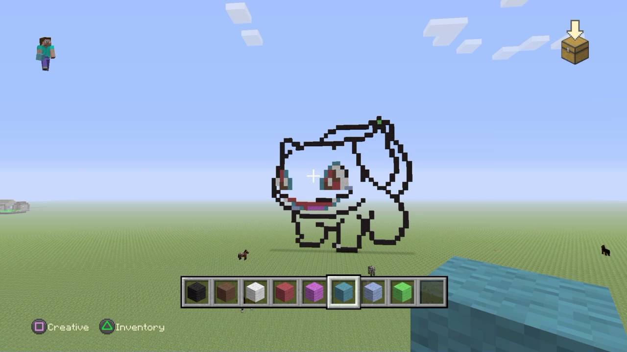 Minecraft pixleart Bulbasaur - YouTube