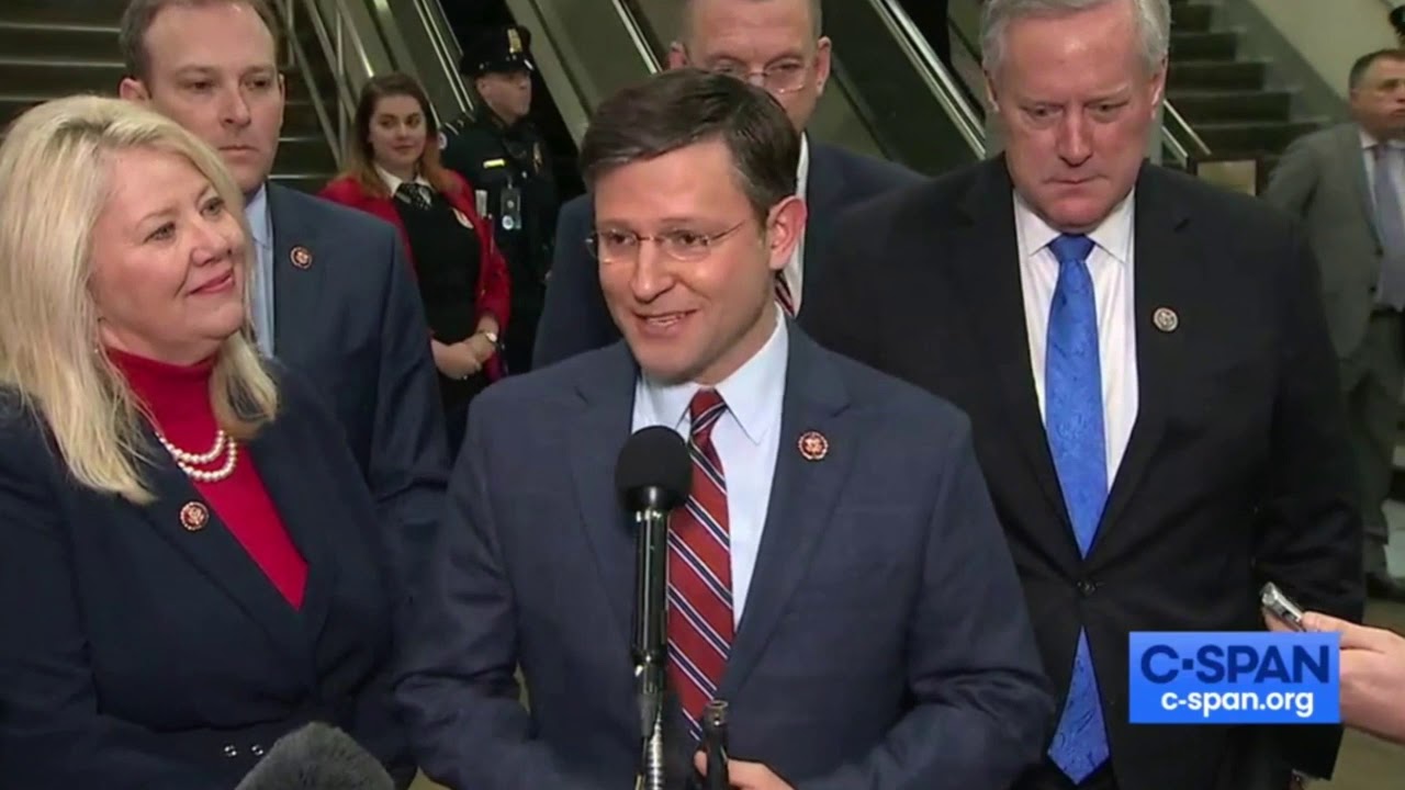Rep. Mike Johnson (LA-04) speaks from Senate impeachment trial - YouTube