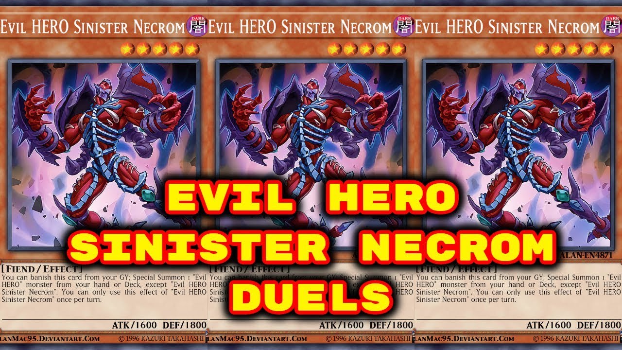 Yugioh - Evil Hero Duels (Feat. Evil Hero Sinister Necrom) - YouTube