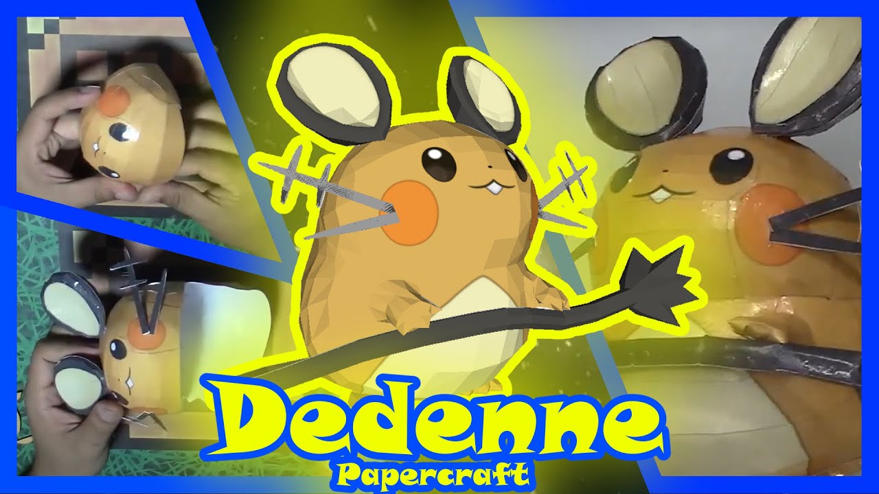 💥 Dedenne Papercraft 💥- Cómo hacer un Pokémon de papel paso a paso ...