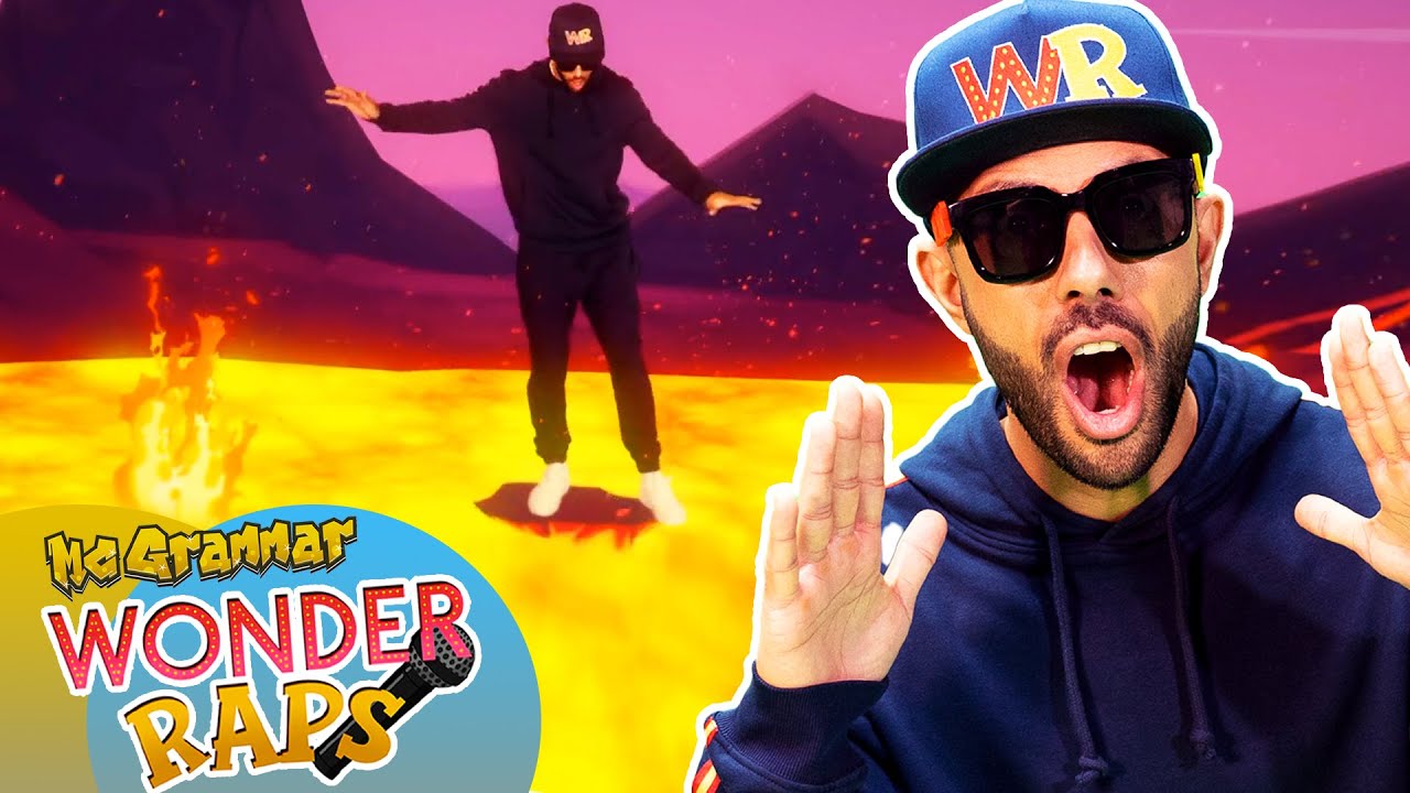 THE FLOOR IS LAVA! 😯 Volcanoes for Kids 🌋 | WONDER RAPS | MC Grammar 🎤 ...