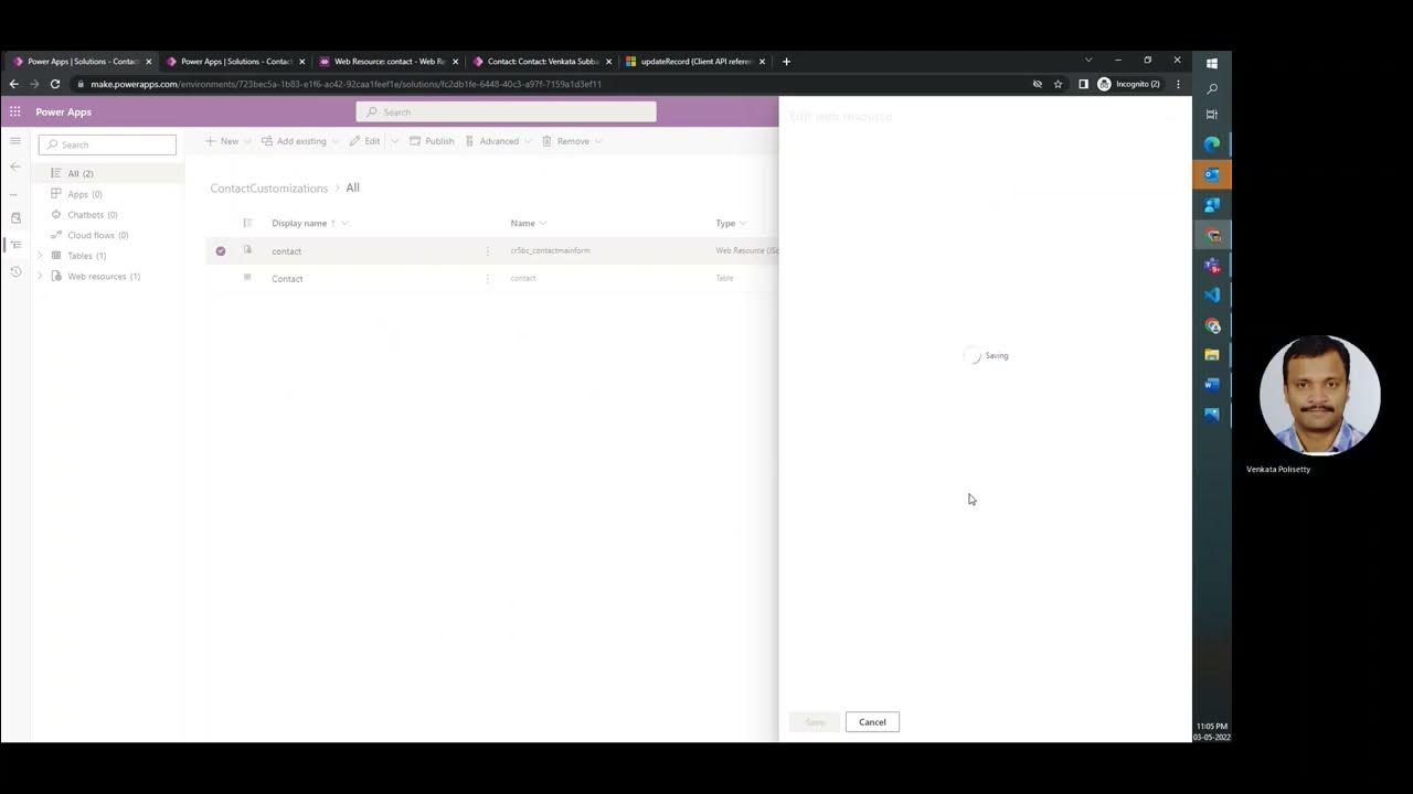 Back to Basics # 53: Update Record using XRM WebApi with Webresource in Dynamics CRM[Telugu ...