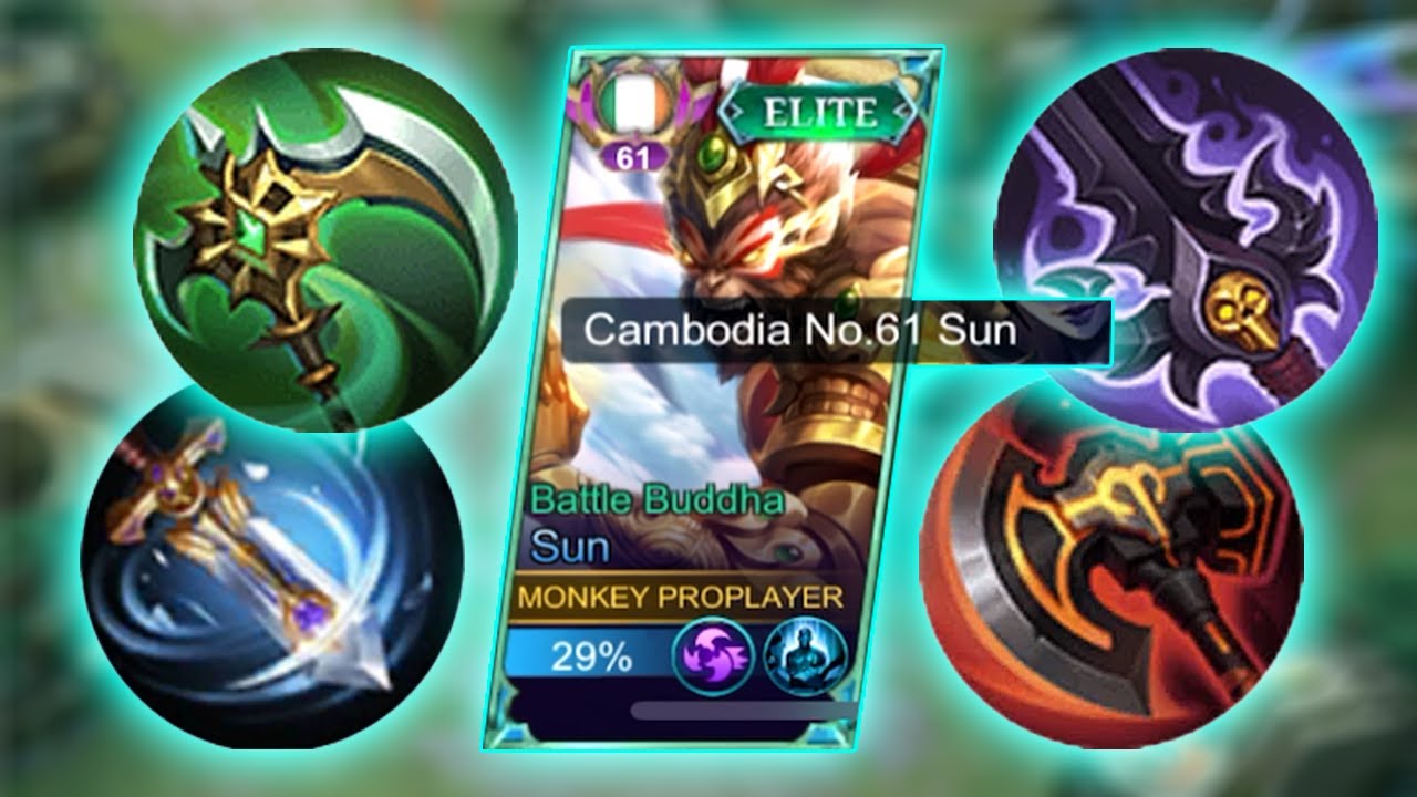 Sun Offlane "MLBB" Meta-Lane Build\\ Sun Vs Yu Zhong in Gameplay - YouTube