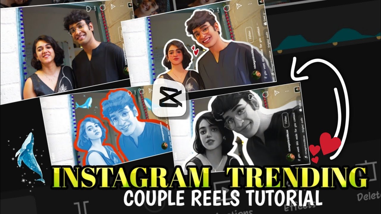 NEW INSTAGRAM VIRAL COUPLE REELS DETAILED VIDEO EDITING/REELS TRENDING ...