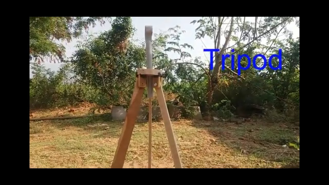 How to make a wooden tripod. - YouTube