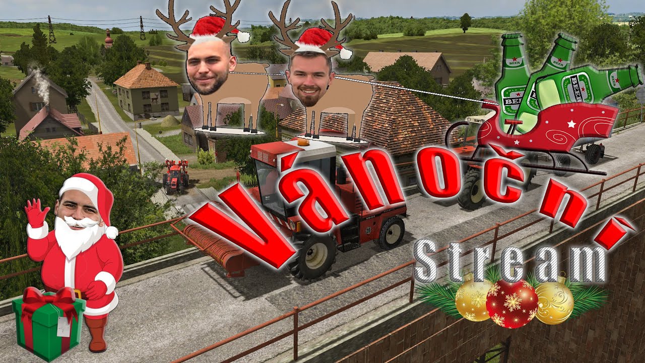Vánoční Live Stream - Farming Simulator - YouTube