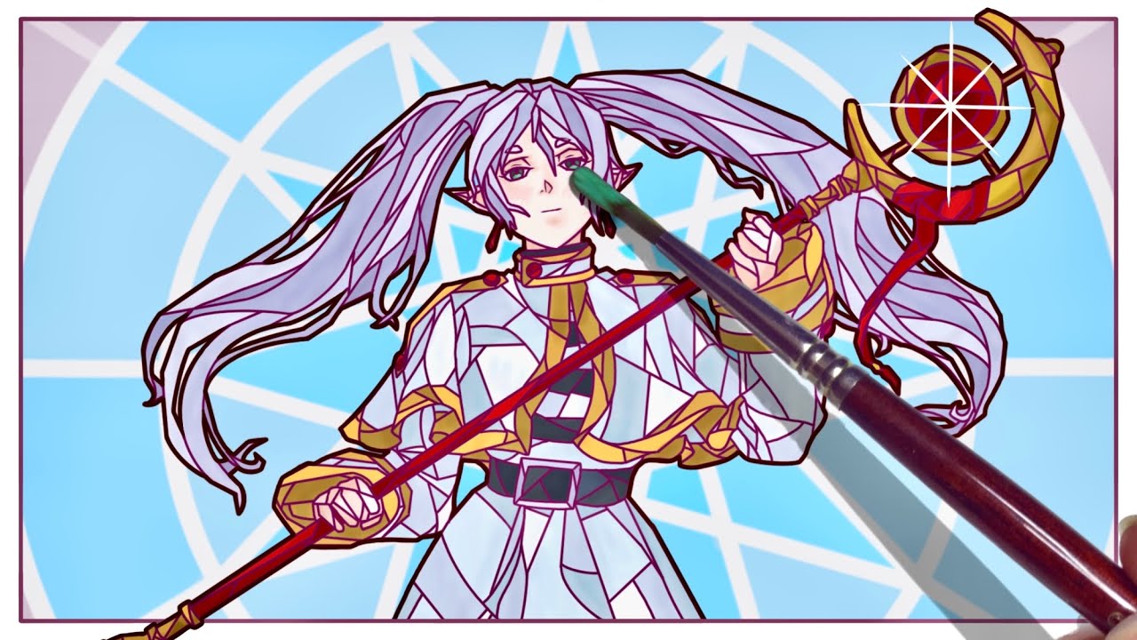 Painting Frieren | A Digital Drawing - YouTube