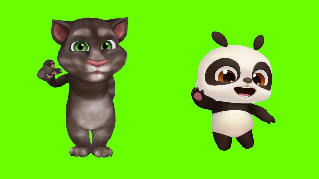 Talking Tom vs talking panda - El gato y el panda jugan juntos. - YouTube