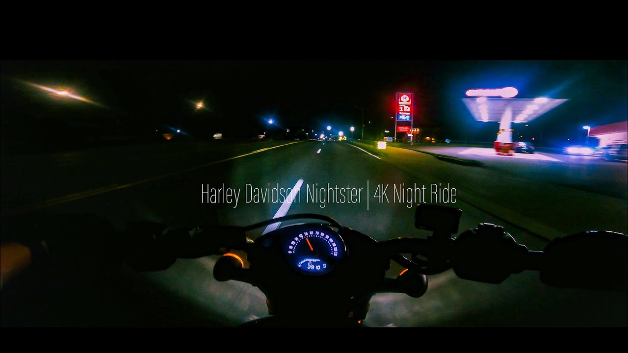 Harley Davidson Nightster | Night Ride | 4K POV - YouTube