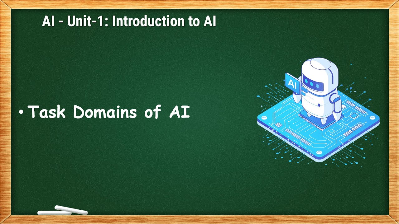 1.4 - Task Domains of AI - AI - YouTube