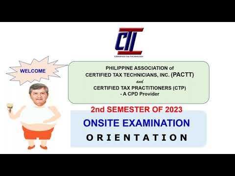 CTT Exam Orientation (November 2023) - YouTube