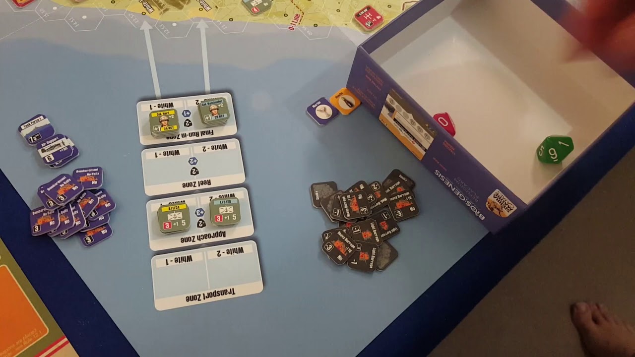 Compass Games Tinian:TFB Playthrough Scenario 1 Jig Day 9am - YouTube