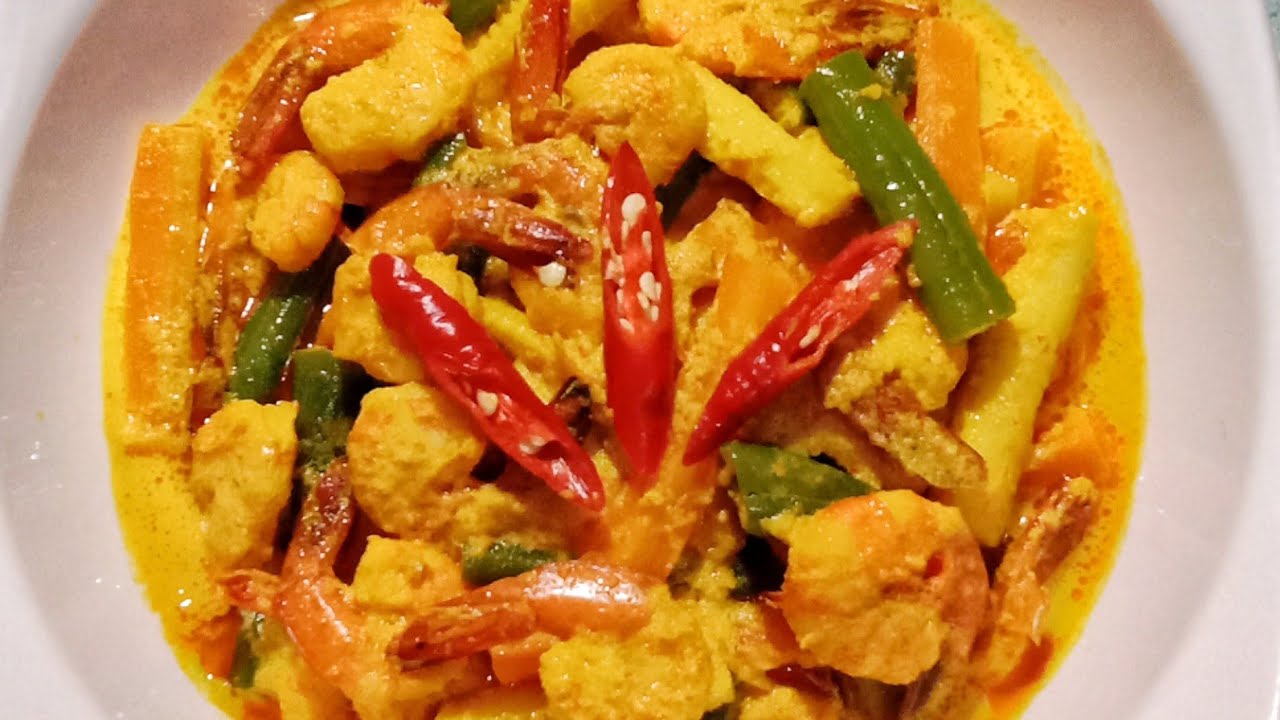 Masak Udang Jagung Putren Wortel Dan Buncis Kuah Santan - YouTube