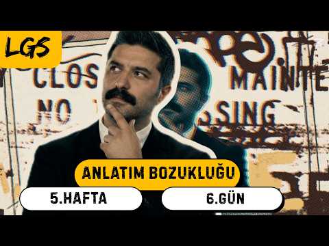 Anlatım Bozukluğu | 5.Hafta - 6.Gün | RÜŞTÜ HOCA